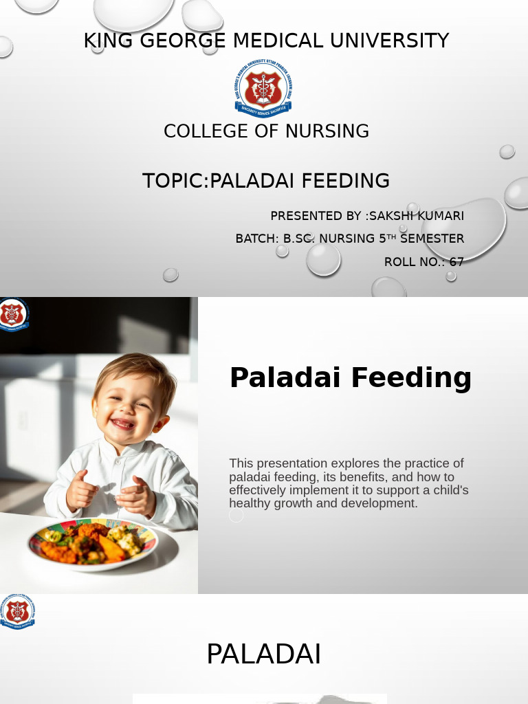 Benefits of Paladai Feeding for Children | PDF | Foods | Infants
