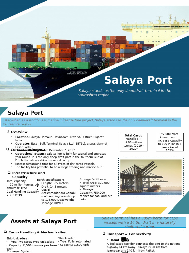 Salaya Port | PDF | Port | Cargo