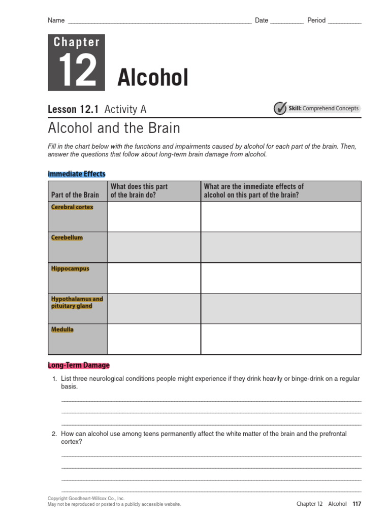 Alcohol's Impact on Brain Function | PDF