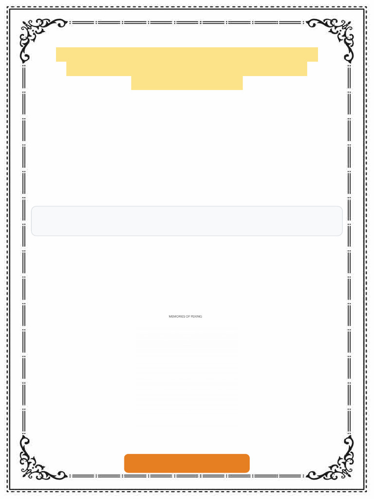 Memories of Peking South Side Stories 1st Edition Hai Yin Lin eBook HD ...