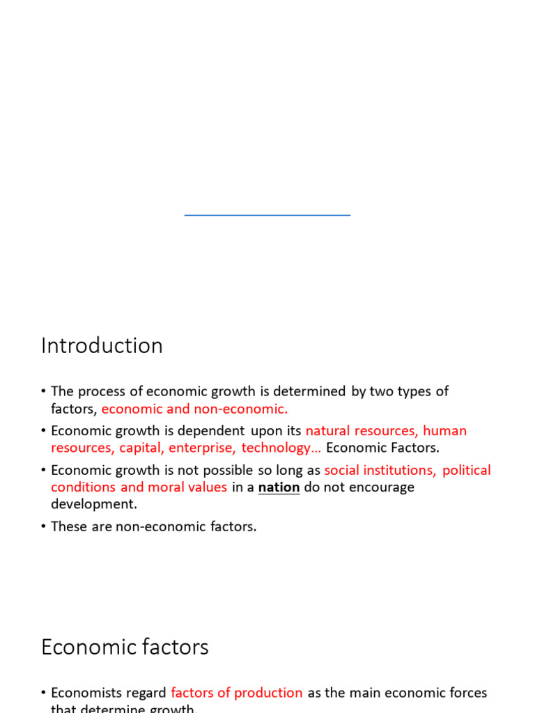 [5] Economic and Non-Economic | PDF | Entrepreneurship | Economic Growth