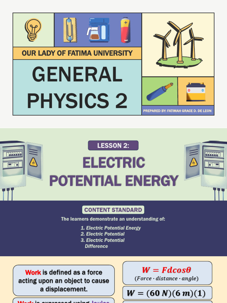 Understanding Electric Potential Energy | PDF | Potential Energy | Voltage