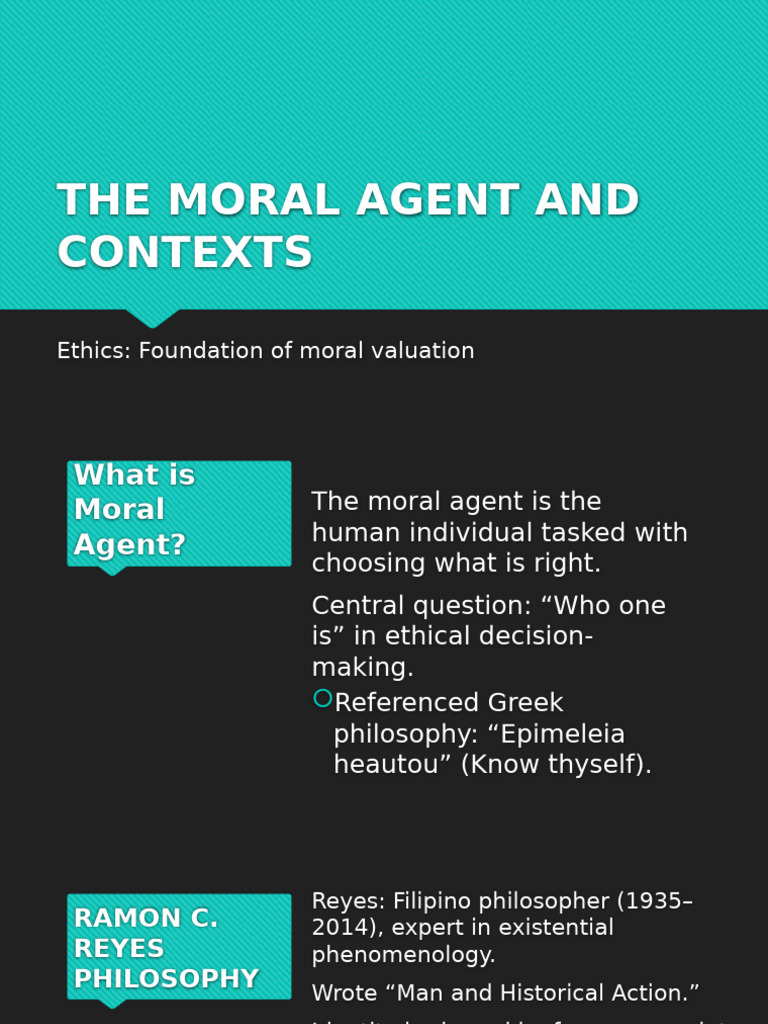 Understanding Moral Agency and Ethics | PDF | Morality | Virtue