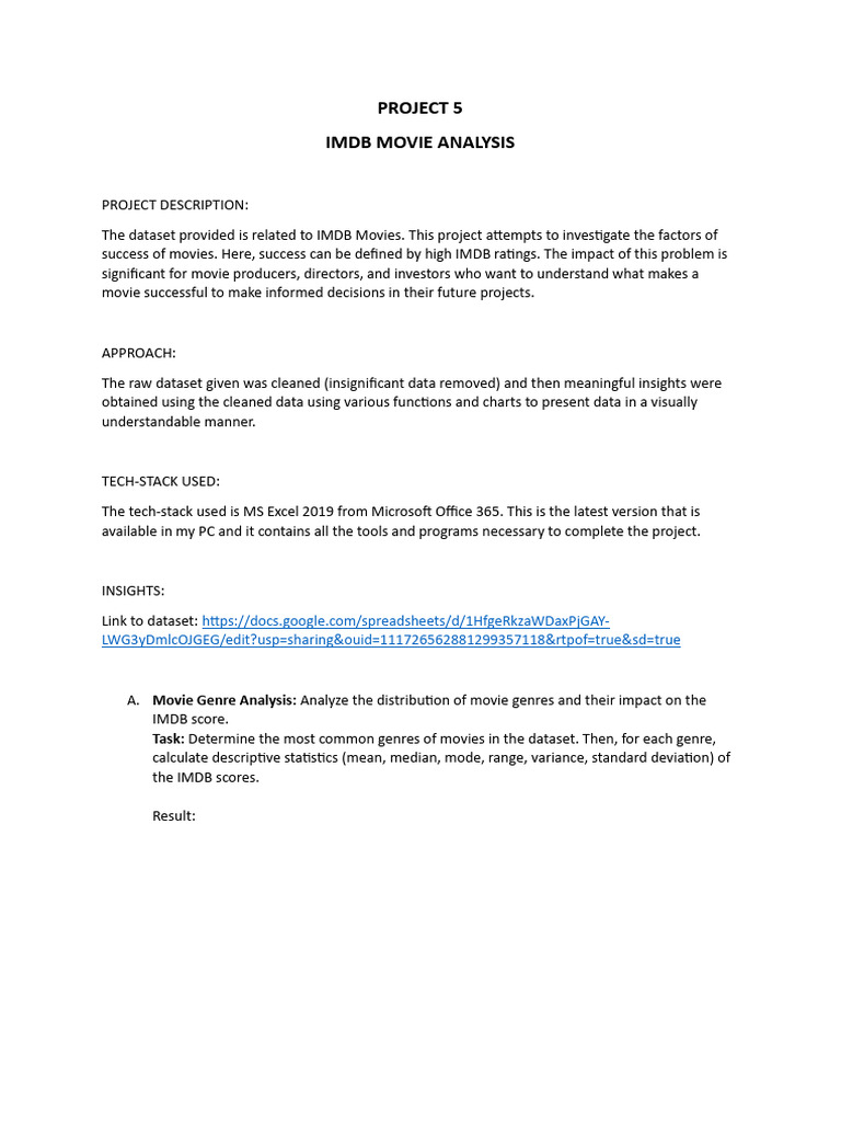 IMDB Movie Success Factors Analysis | PDF