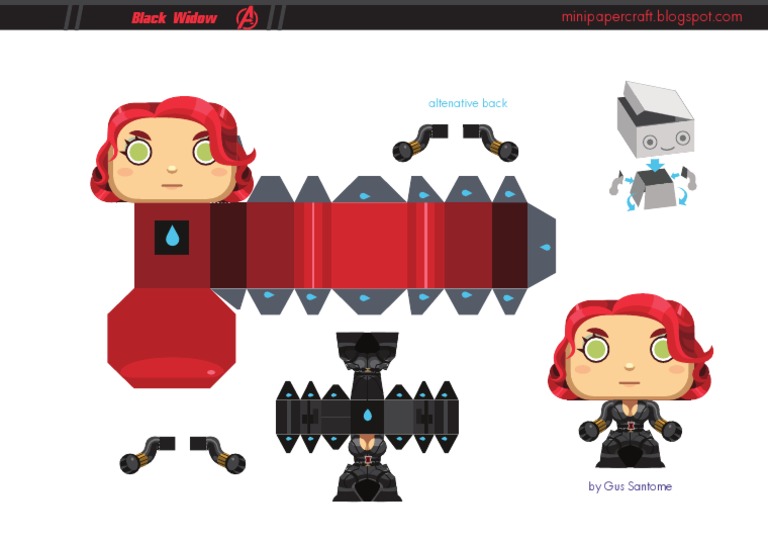 Black Widow Minipapercraft Guide | PDF