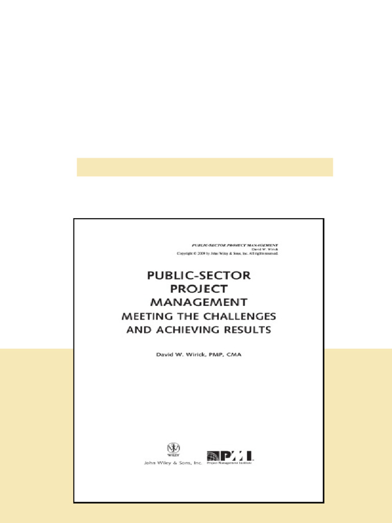 Publicsector Project Management Meeting The Challenges and Achieving ...