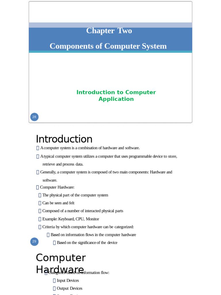 Ch-3 Computersystem Components (2) | PDF | Computer Data Storage ...
