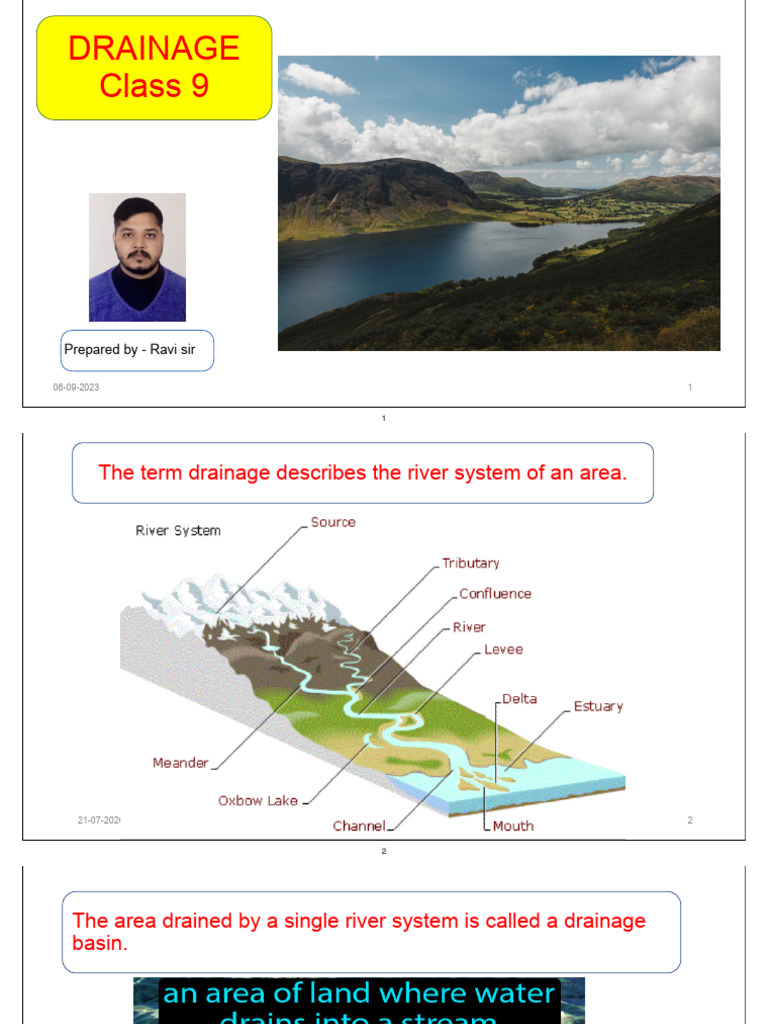 Overview of India's Drainage Systems | PDF | Indus River | Lake