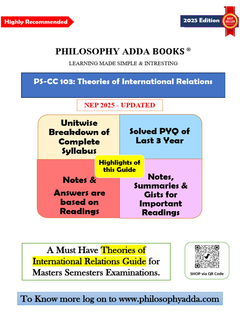 Theories of International Relations 2025 Overview | PDF | Critical ...