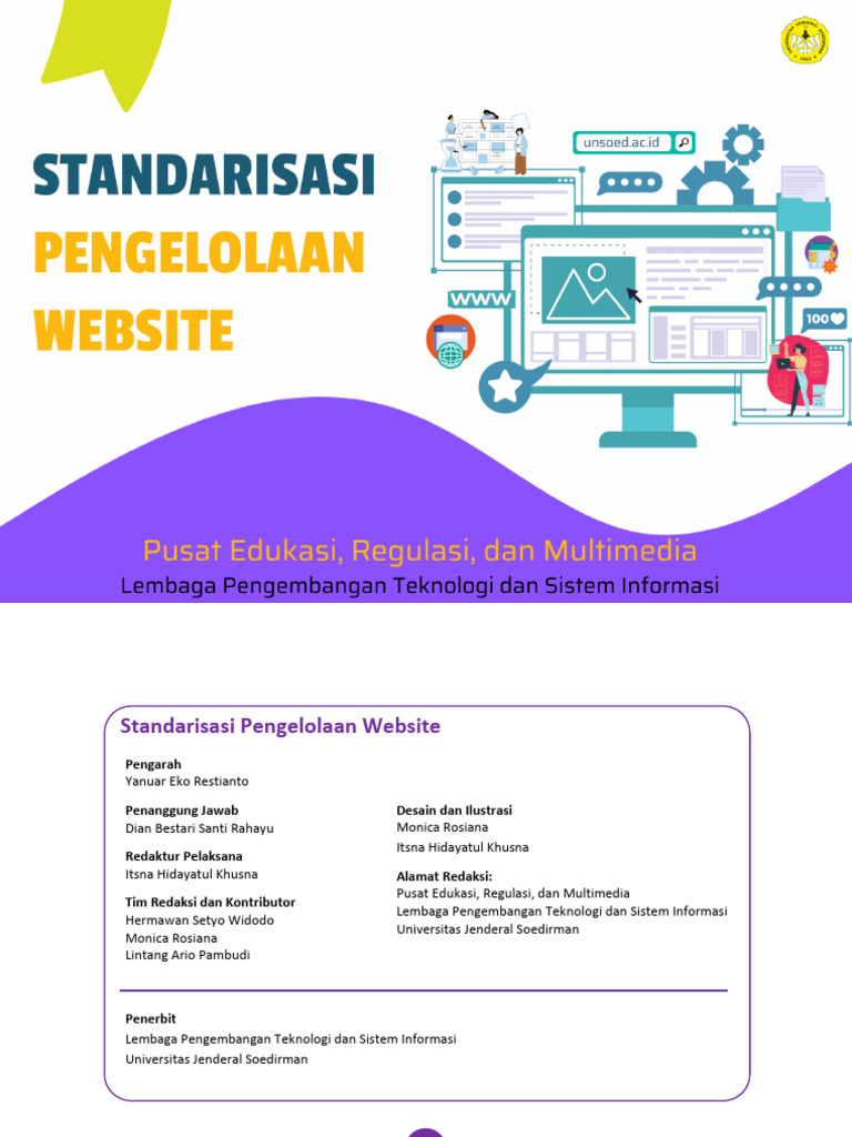 Panduan Dan SOP Website Unsoed_2025 | PDF