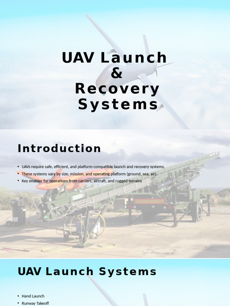 UAV Launch and Recovery Systems Guide | PDF | Unmanned Aerial Vehicle ...