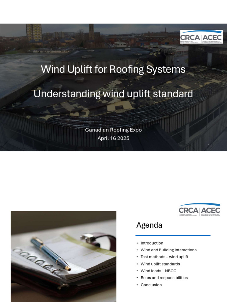 Wind Uplift Standards for Roofing Systems | PDF | Wound | Pressure