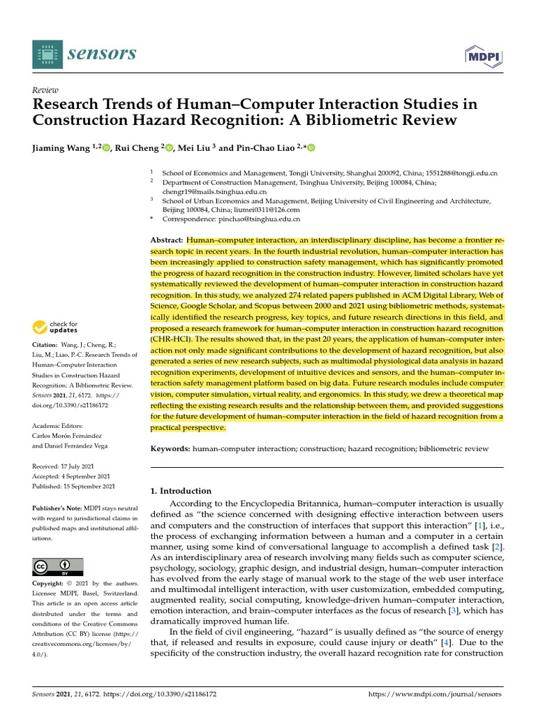 Jiaming Wang 1, Rui Cheng 2, Mei Liu 3, Pin-Chao Liao 2. - Ergonomic Human-Computer Interaction ...
