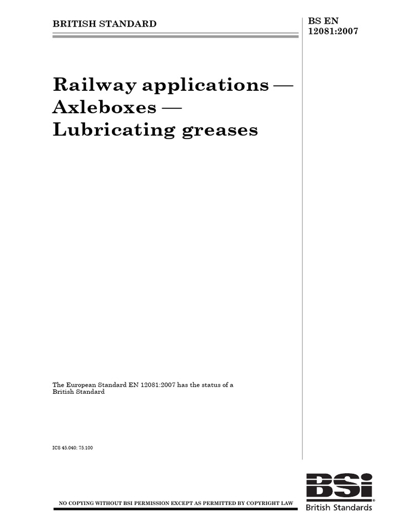 British Standard BS EN 12081:2007 | PDF | International ...