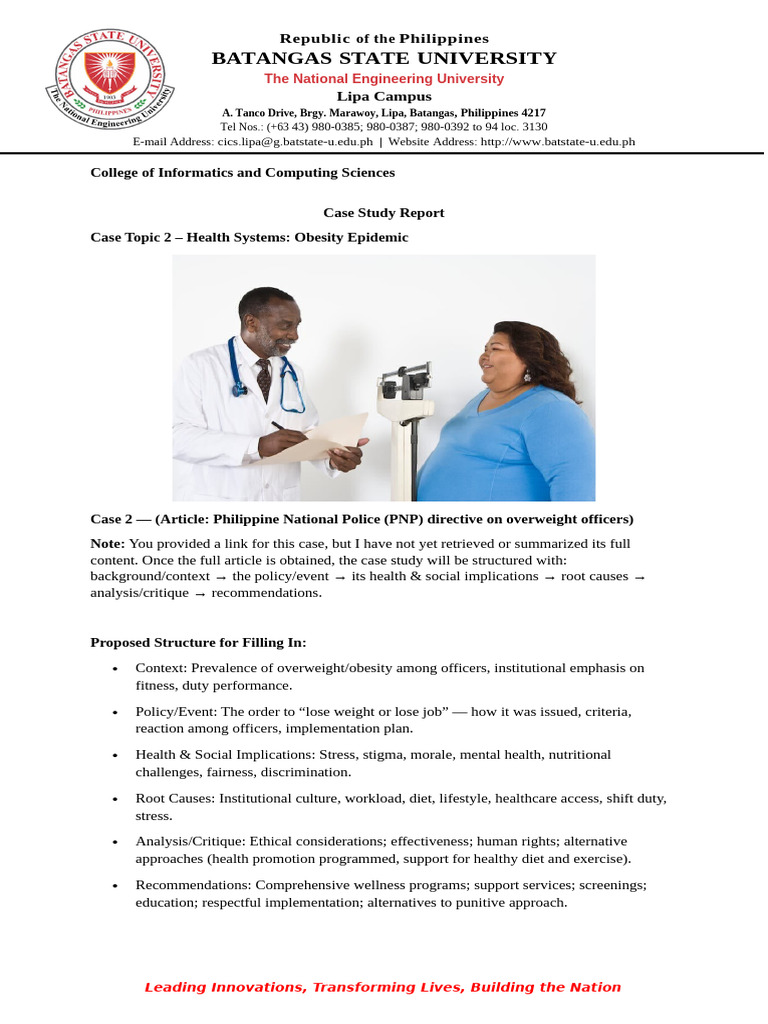 Obesity Epidemic Case Study Report | PDF