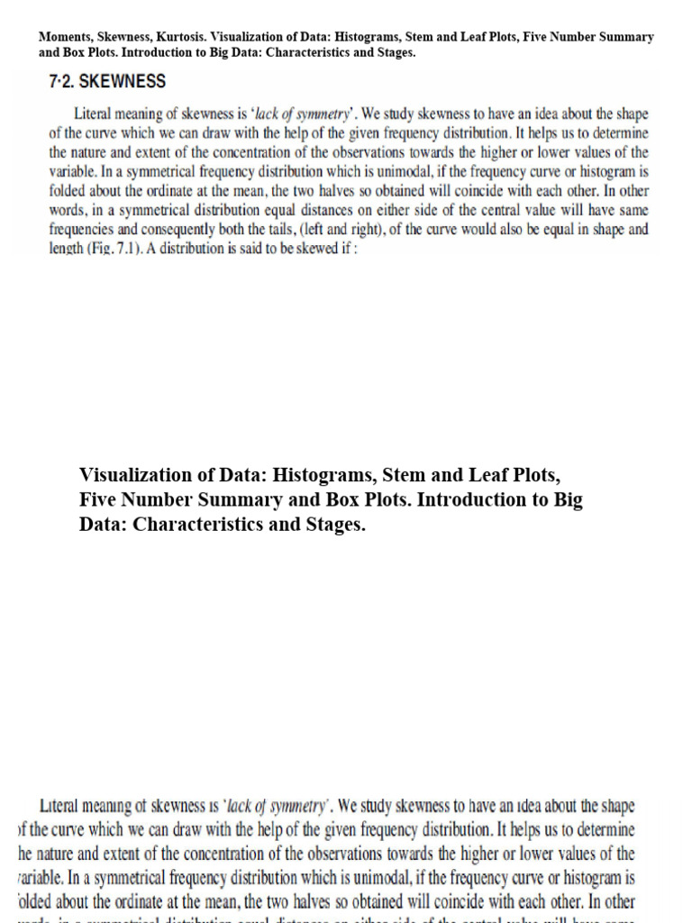 BMS 7, Data and Descriptive Stats, Unit 1 | PDF