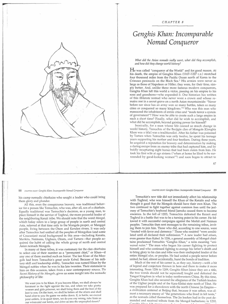Genghis Khan Extra Credit Reading | PDF