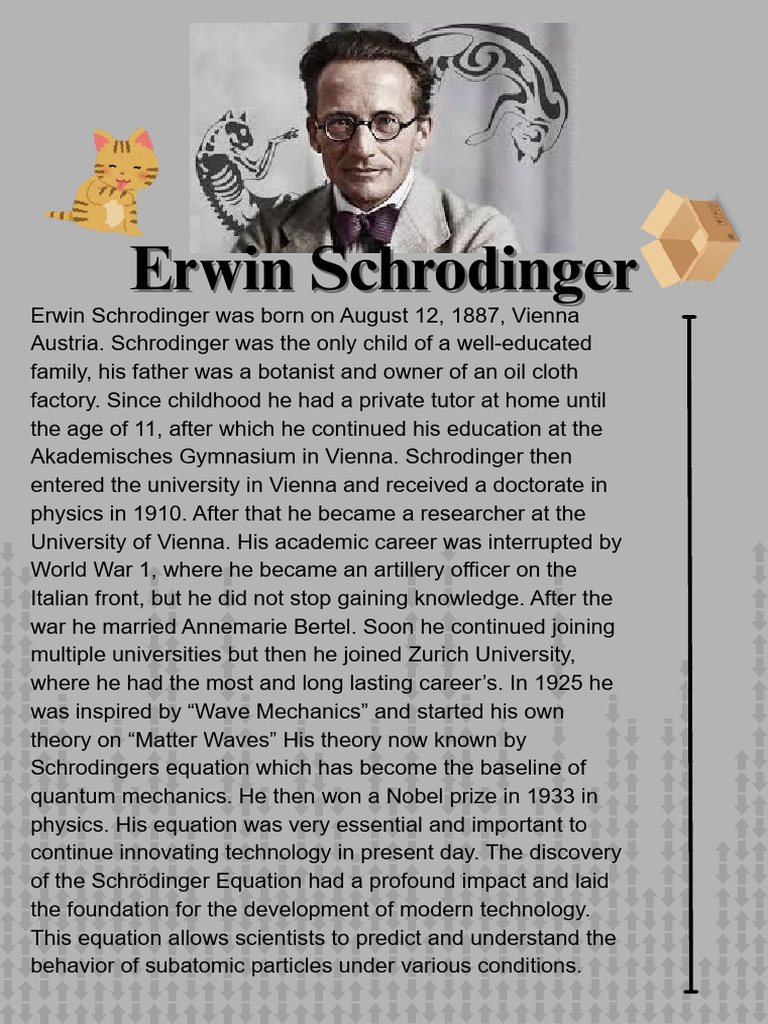 Ali 8C - Erwin Shcrodinger (1) | PDF | Quantum Mechanics | Physics