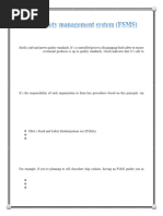 FSSAI-Compliant FSMS Plan Overview | PDF | Food Safety | Safety