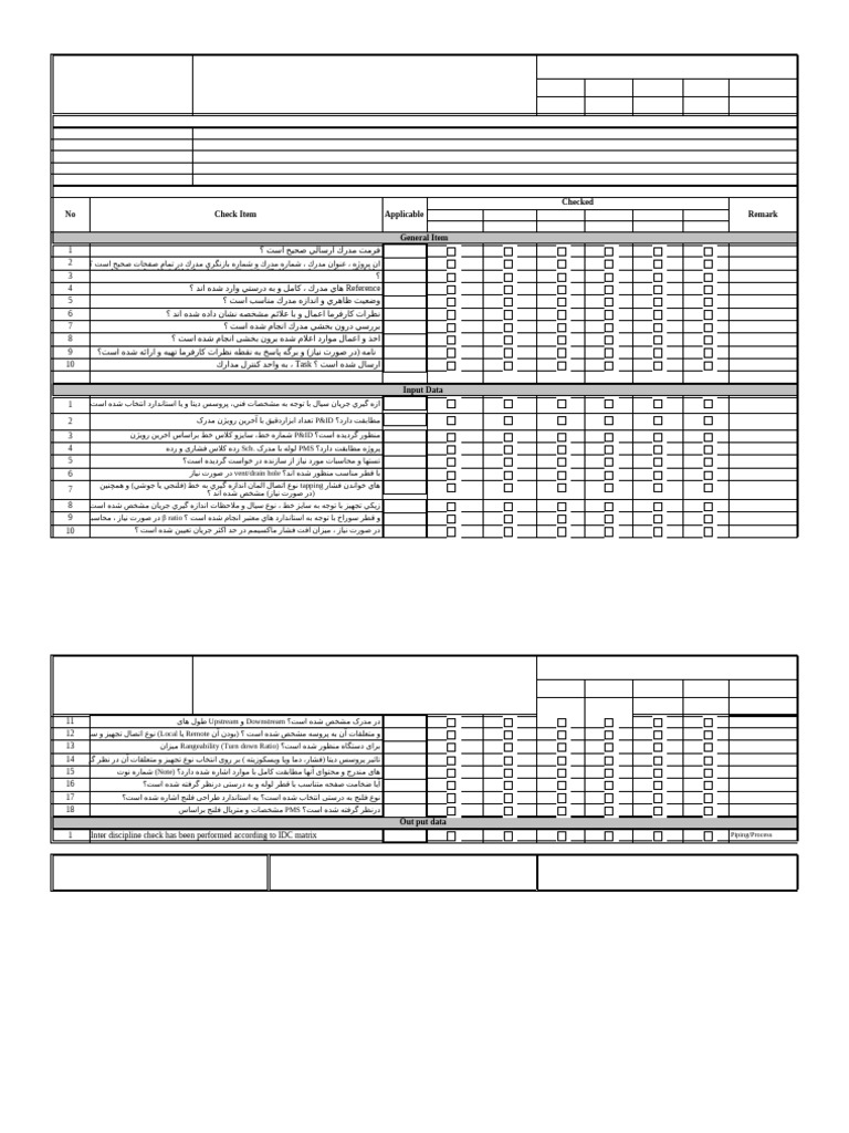 Check List - Data Sheet For Flow Elements & Restriction Orifice Plates ...