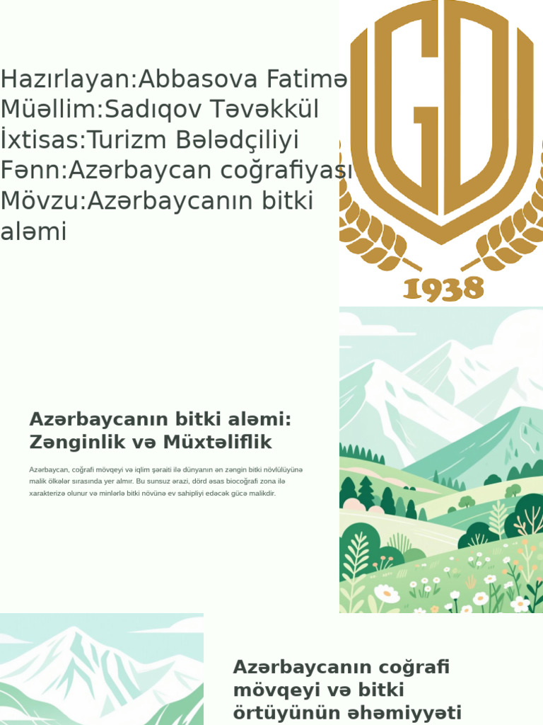 Azerbaycanin Bitki Alemi Zenginlik Ve Muxteliflik - PPTX 20251125 ...