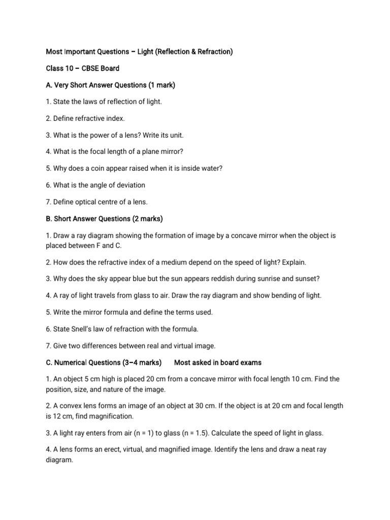Light Most Important | PDF | Optics | Light