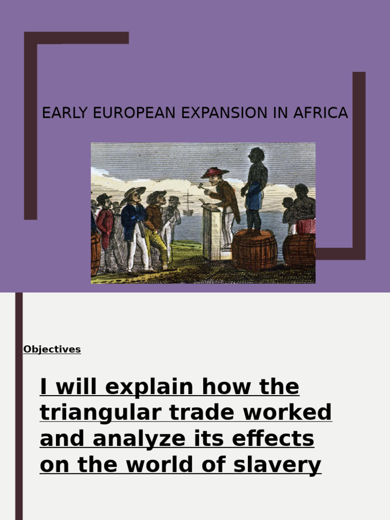 European Expansion and Slave Trade in Africa | PDF | Atlantic Slave ...