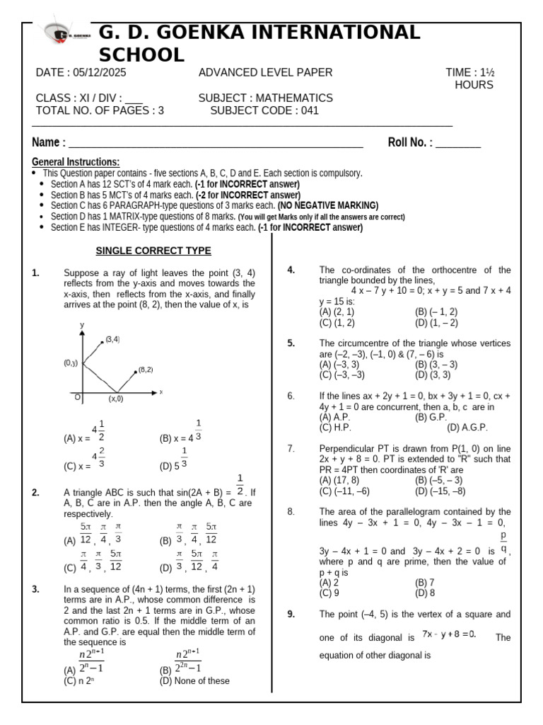 ADVANCED | PDF | Circle | Mathematics