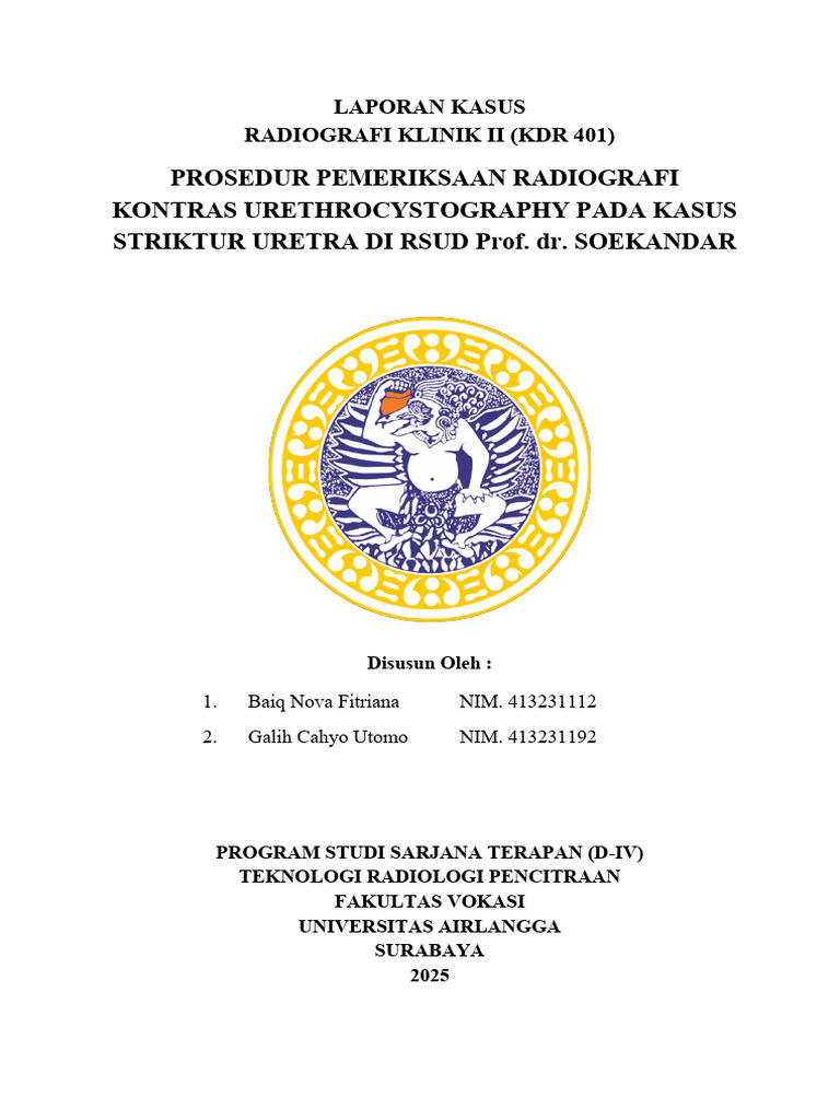 Urethrocystography untuk Striktur Uretra | PDF