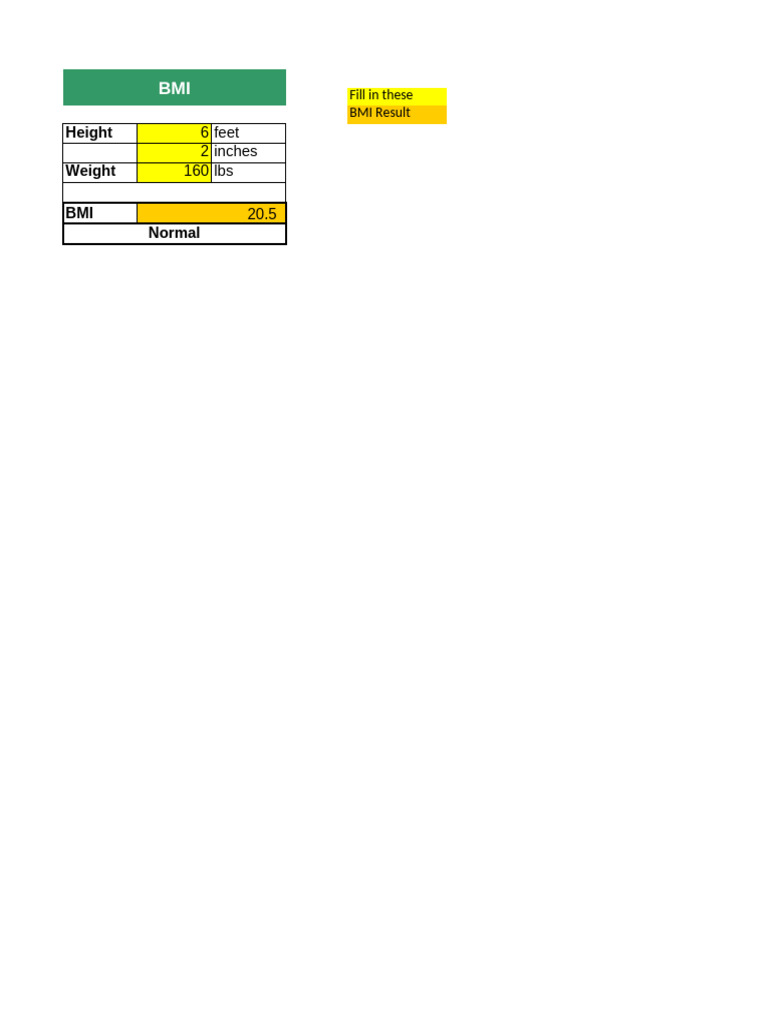 BMI Calculator | PDF