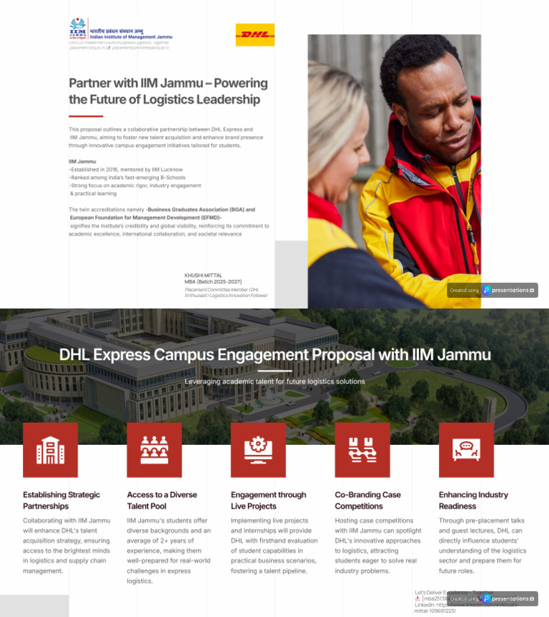 DHL Express Campus Engagement Proposal | PDF