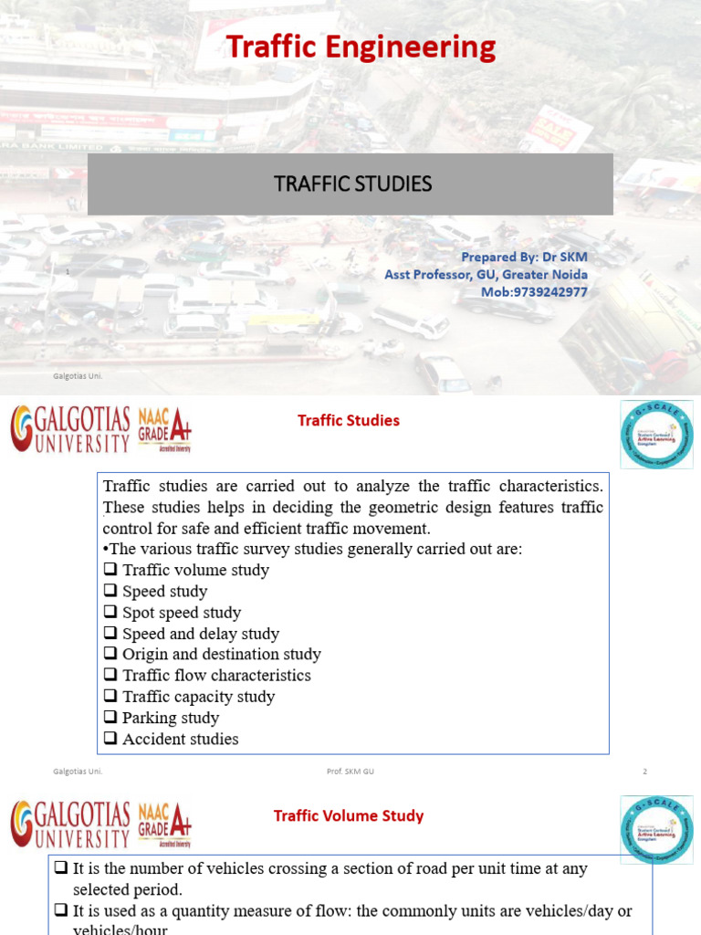 Lecture 5 and 6 | PDF | Traffic | Road