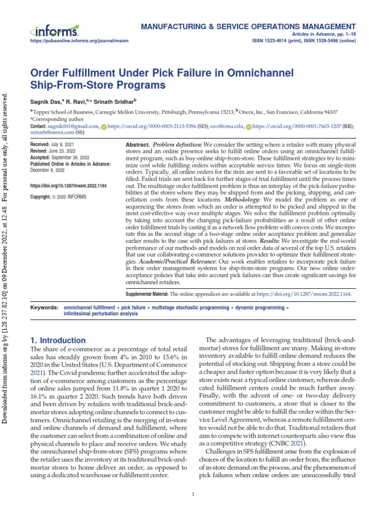 Sagnik Das Et Al_2023_Order Fulfillment Under Pick Failure in ...