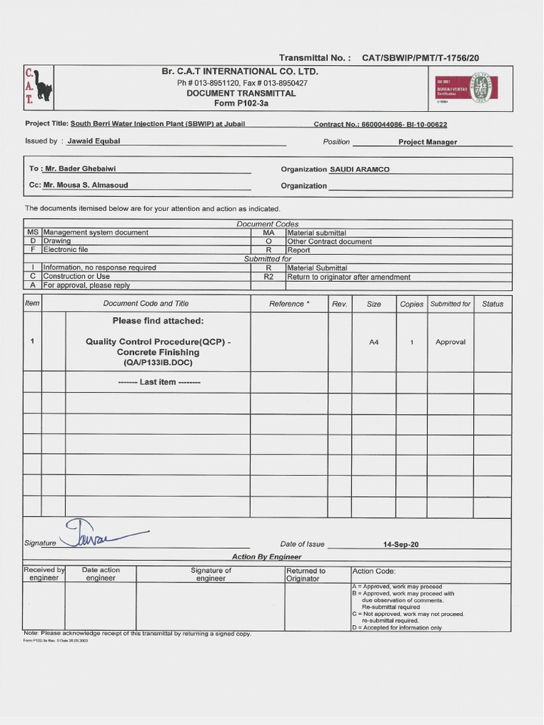 Quality Control Procedure (QCP) - Concrete Finishing | PDF | Concrete ...