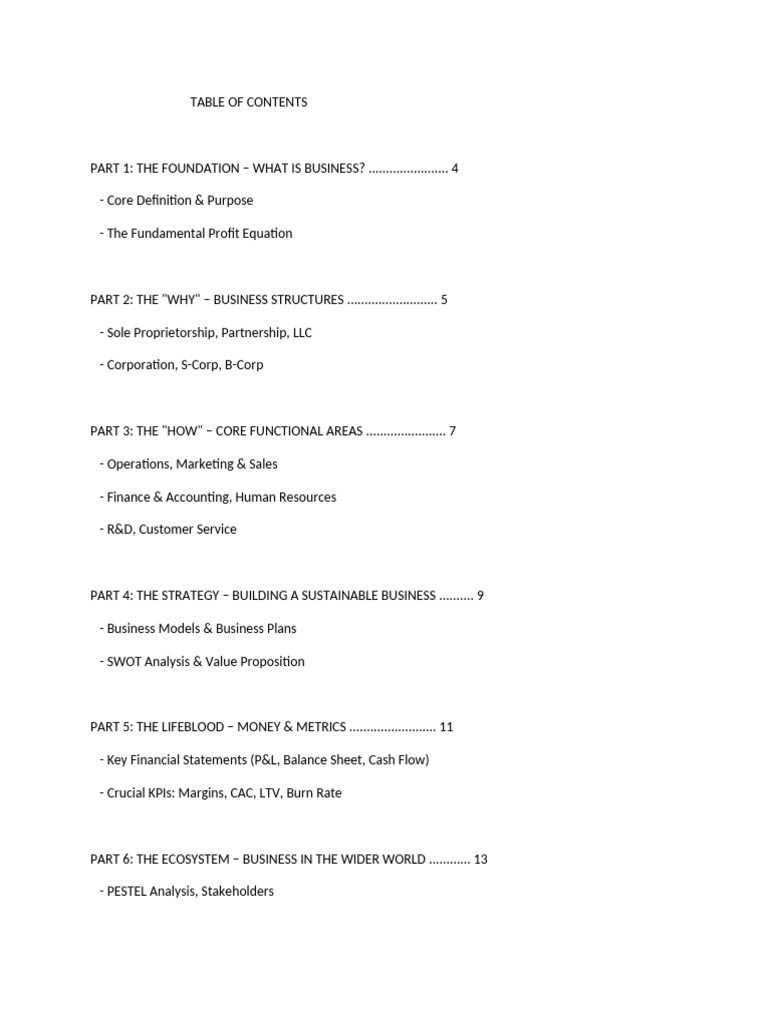 Table of Conten-wps Office | PDF