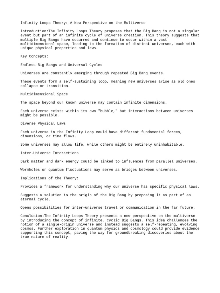 Infinity Loops | PDF