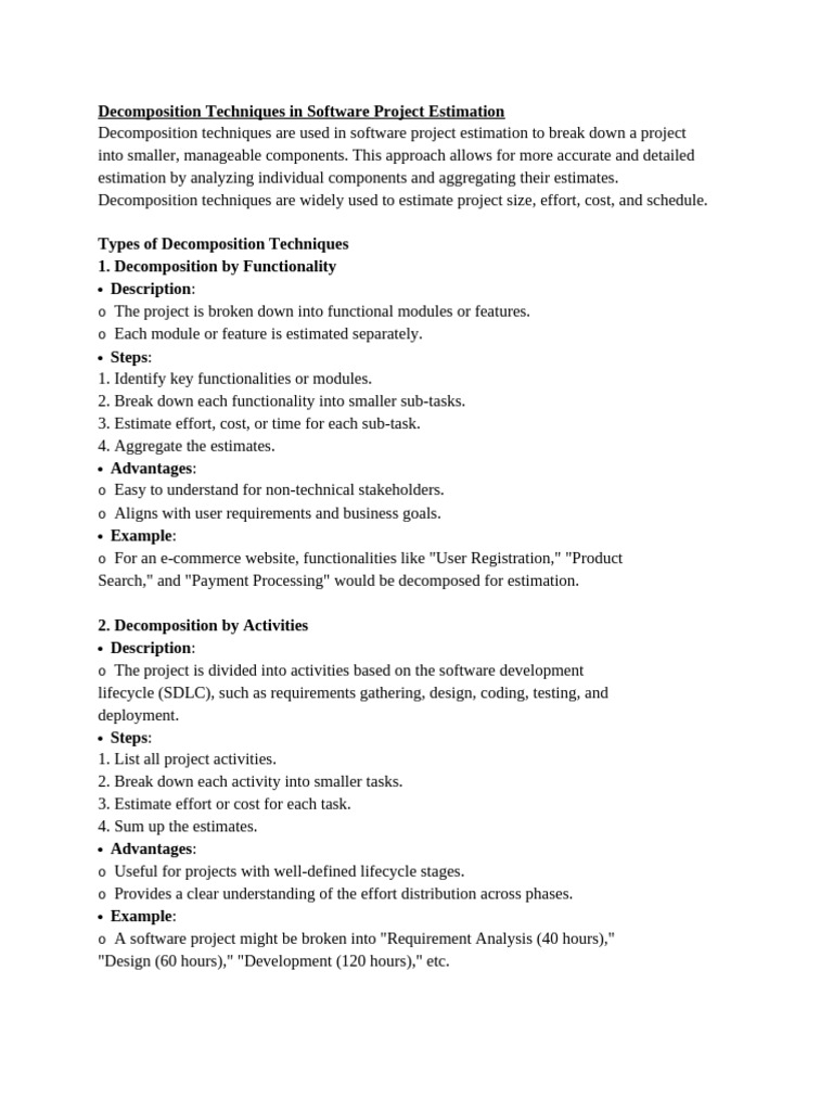 Decomposition Techniques | PDF | Computing | Computer Engineering