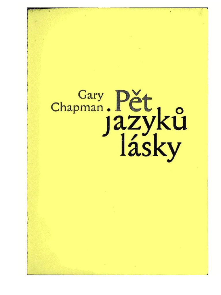 5 jazyků lásky Chapman Gary | PDF