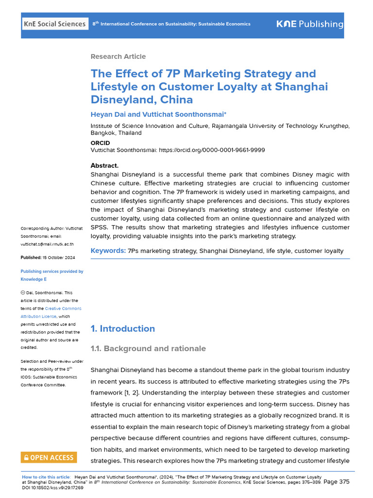 The Effect of 7P Marketing Strategy and Lifestyle | PDF | Sampling ...