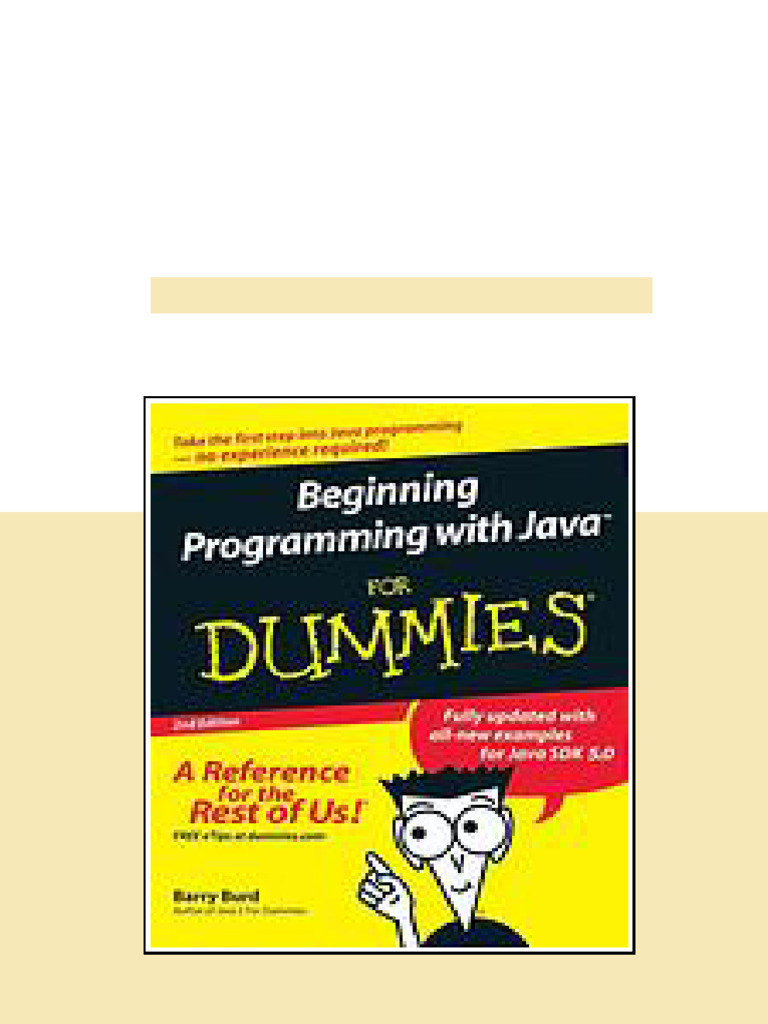 (Ebook) Beginning programming with Java for dummies by Barry A Burd ...