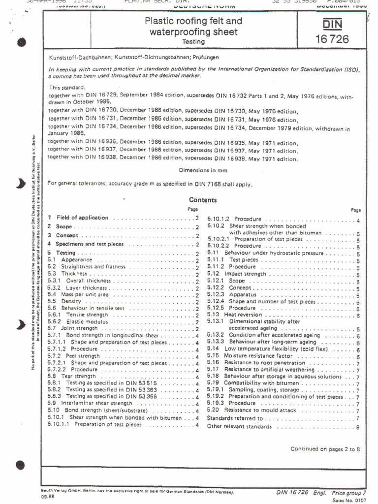 Din 16726 | PDF