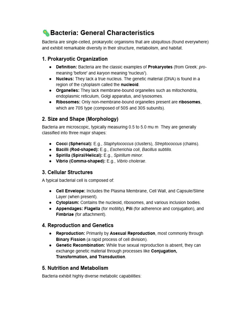 ? Bacteria bsc first sem (1) | PDF | Virus | Bacteria