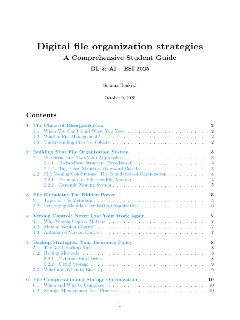 Digital File Organization Strategies Guide | PDF | Backup | Computer File