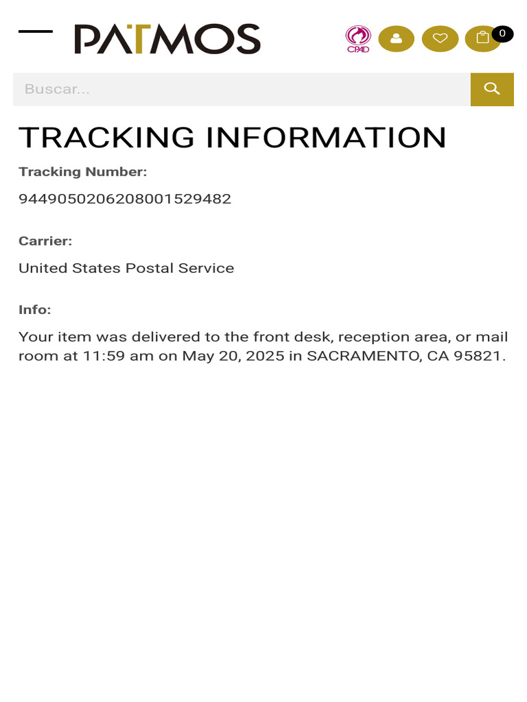 USPS Delivery Confirmation for Order | PDF