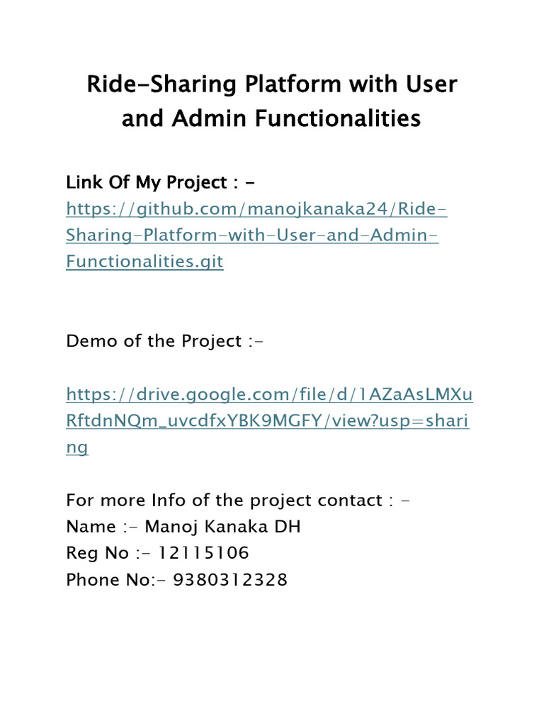 Ride | PDF