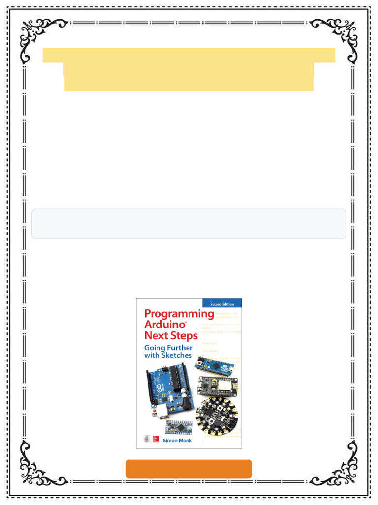 Programming Arduino Next Steps: Going Further with Sketches 2nd Edition ...