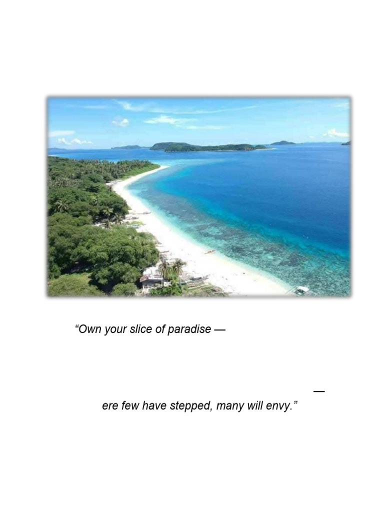 Inapupuan Island Property Description | PDF | Oceanography | Coastal ...
