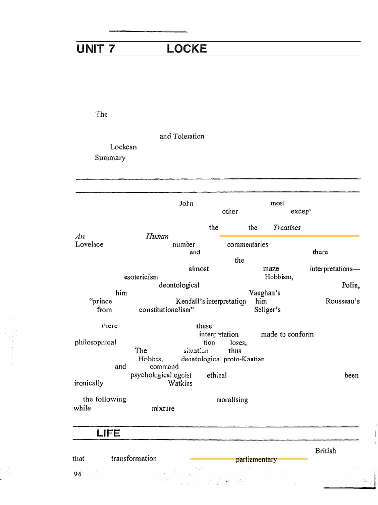 Unit-7 | PDF | John Locke | Sovereignty