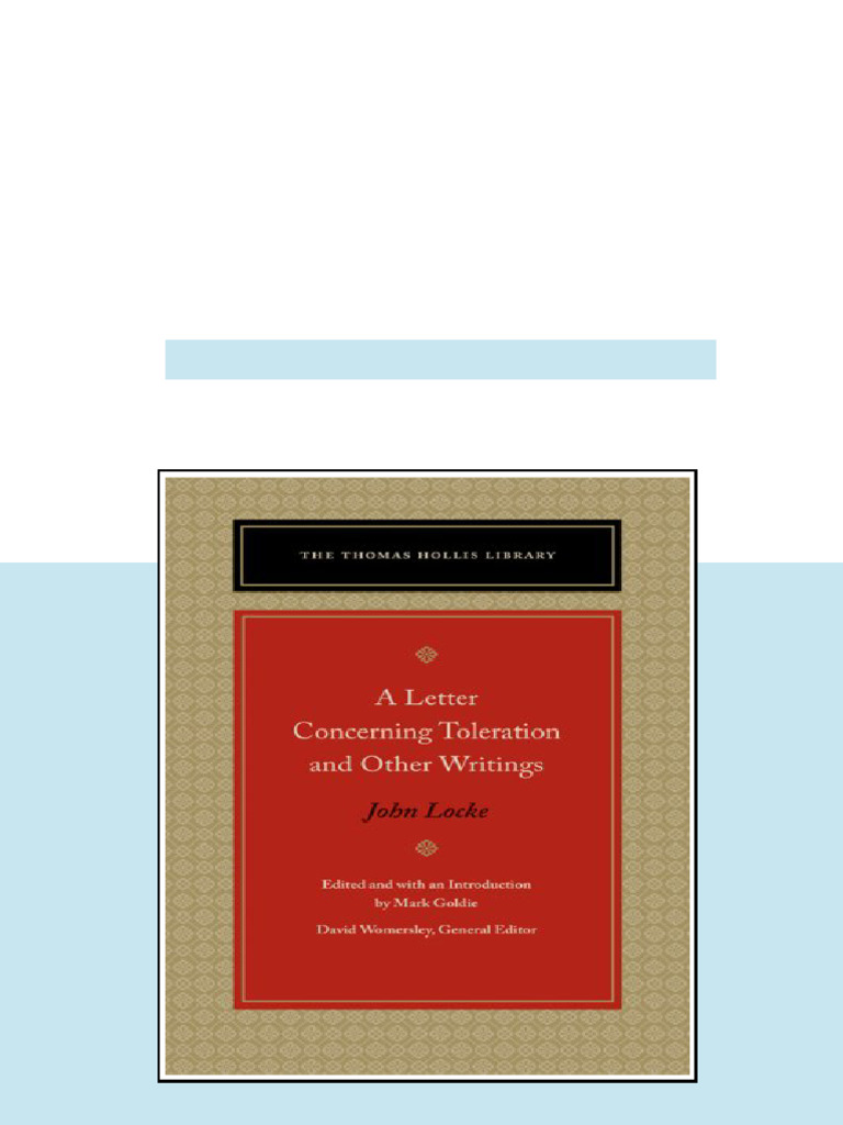 (Ebook) A Letter Concerning Toleration and Other Writings (The Thomas ...