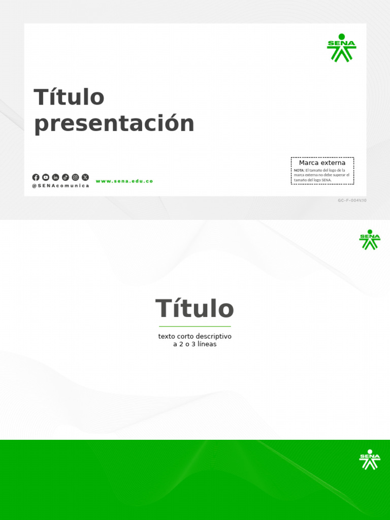 Plantilla Presentacion SENA | PDF